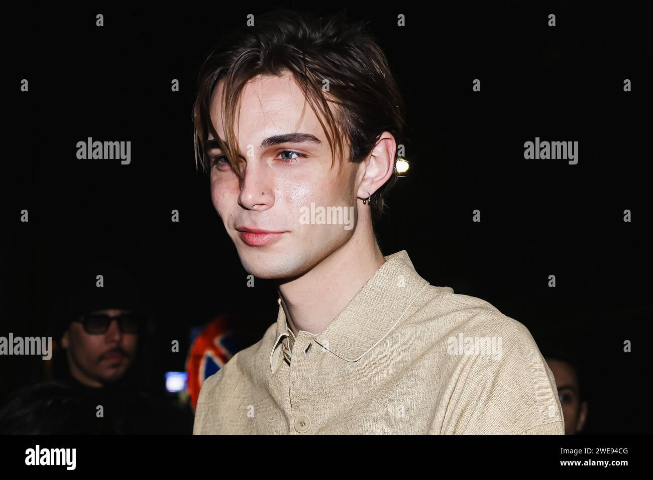 Milan, Italy. 14th Jan, 2024. Nils Kuesel is attending the JW Anderson ...
