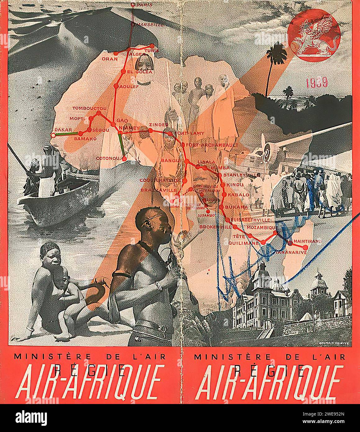 Africa map 20th century hi-res stock photography and images - Alamy