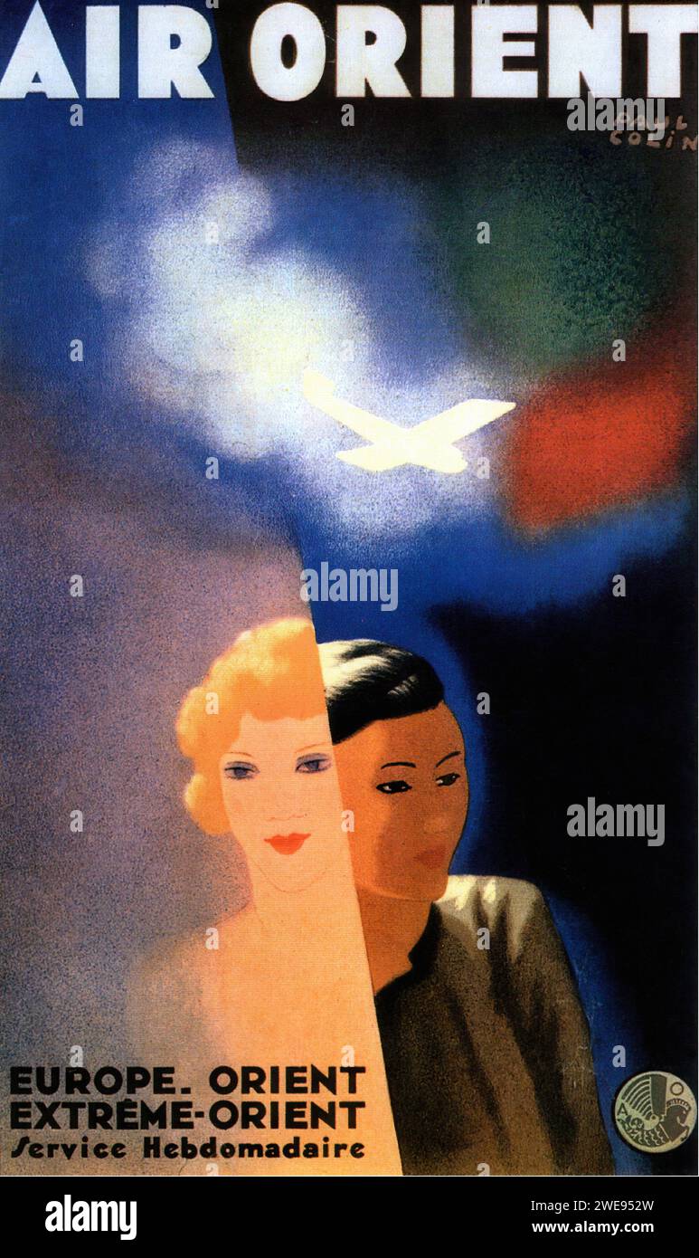 "AIR ORIENT" "EUROPE. ORIENT EXTREME-ORIENT" "SERVICE HEBDOMADAIRE ...