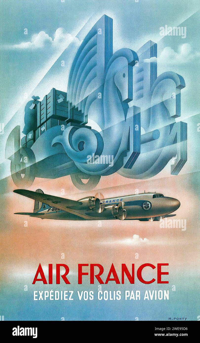 "AIR FRANCE EXPEDIEZ VOS COLIS PAR AVION" [Air France Send Your Parcels ...