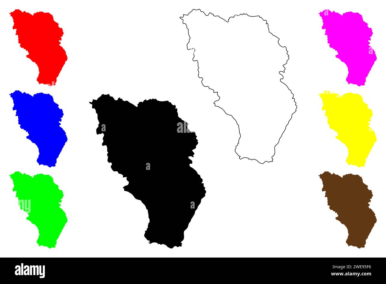 Hohhot city (People's Republic of China, PRC) map vector illustration ...