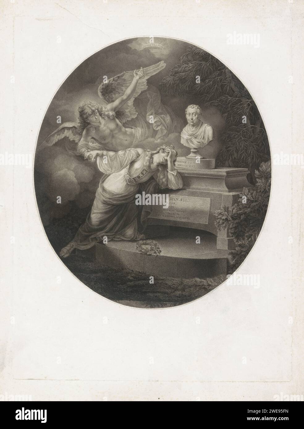 Allegory of the death of Hendrik Danielsz. Hooft, 1794, Lambertus ...