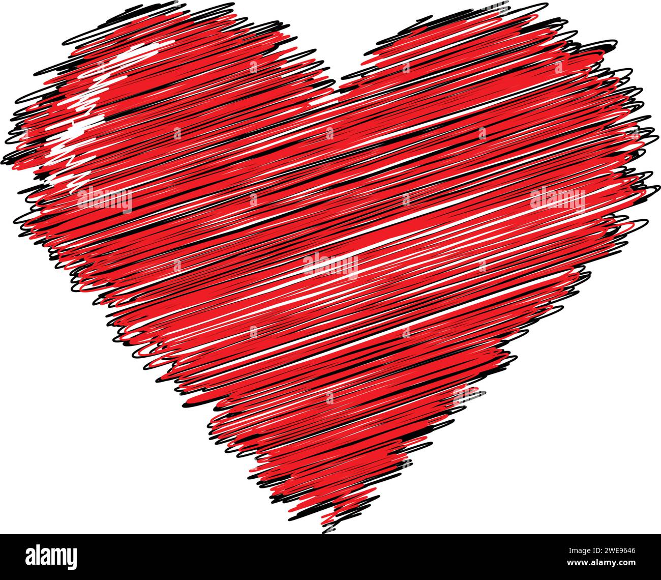 Striped heart icons Stock Vector Images - Alamy