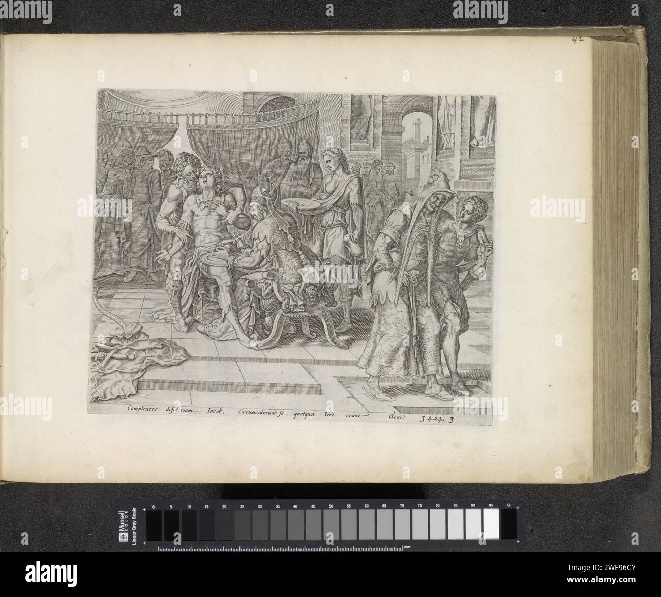 Circumcision of Sichem, 1643 print Sichem is circumcised. On the right ...