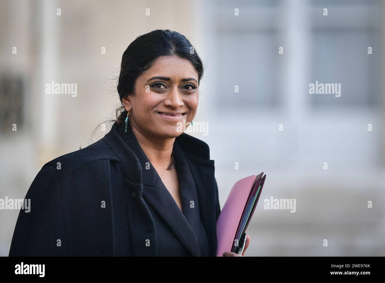 Paris, France. 24th Jan, 2024. French Government's Spokesperson Prisca ...