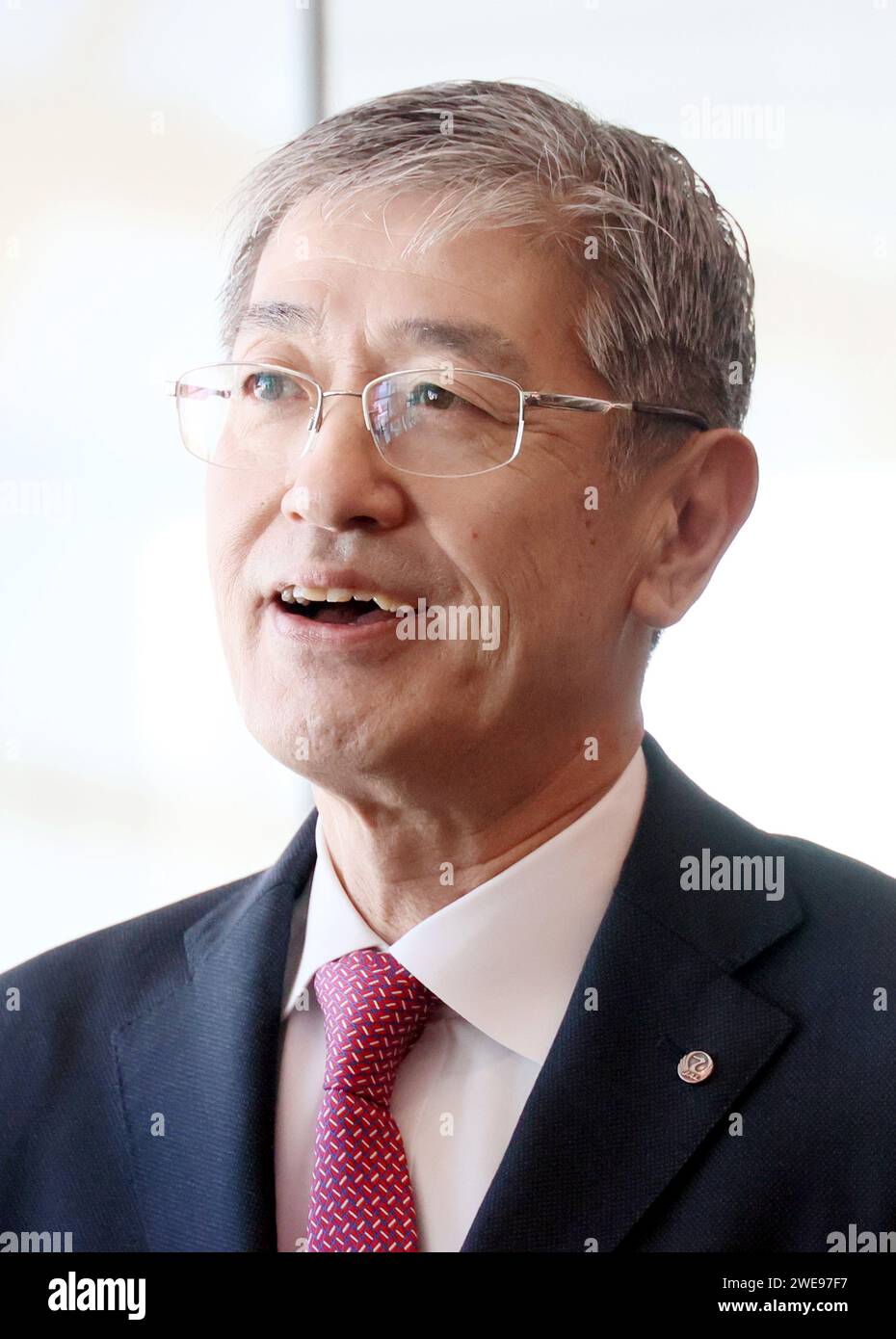 Tokyo, Japan. 24th Jan, 2024. Japan Airlines (JAL) president Yuji ...