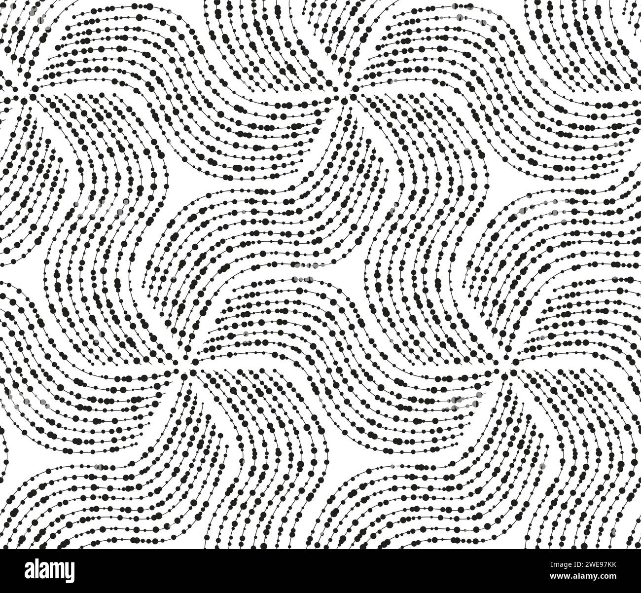 Abstract geometric pattern of the points, lines. A seamless vector ...