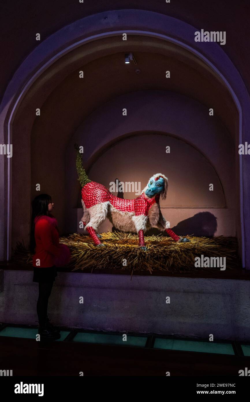 London, UK. 24th Jan, 2024. Techno Statue (original blue), 2018, by ...