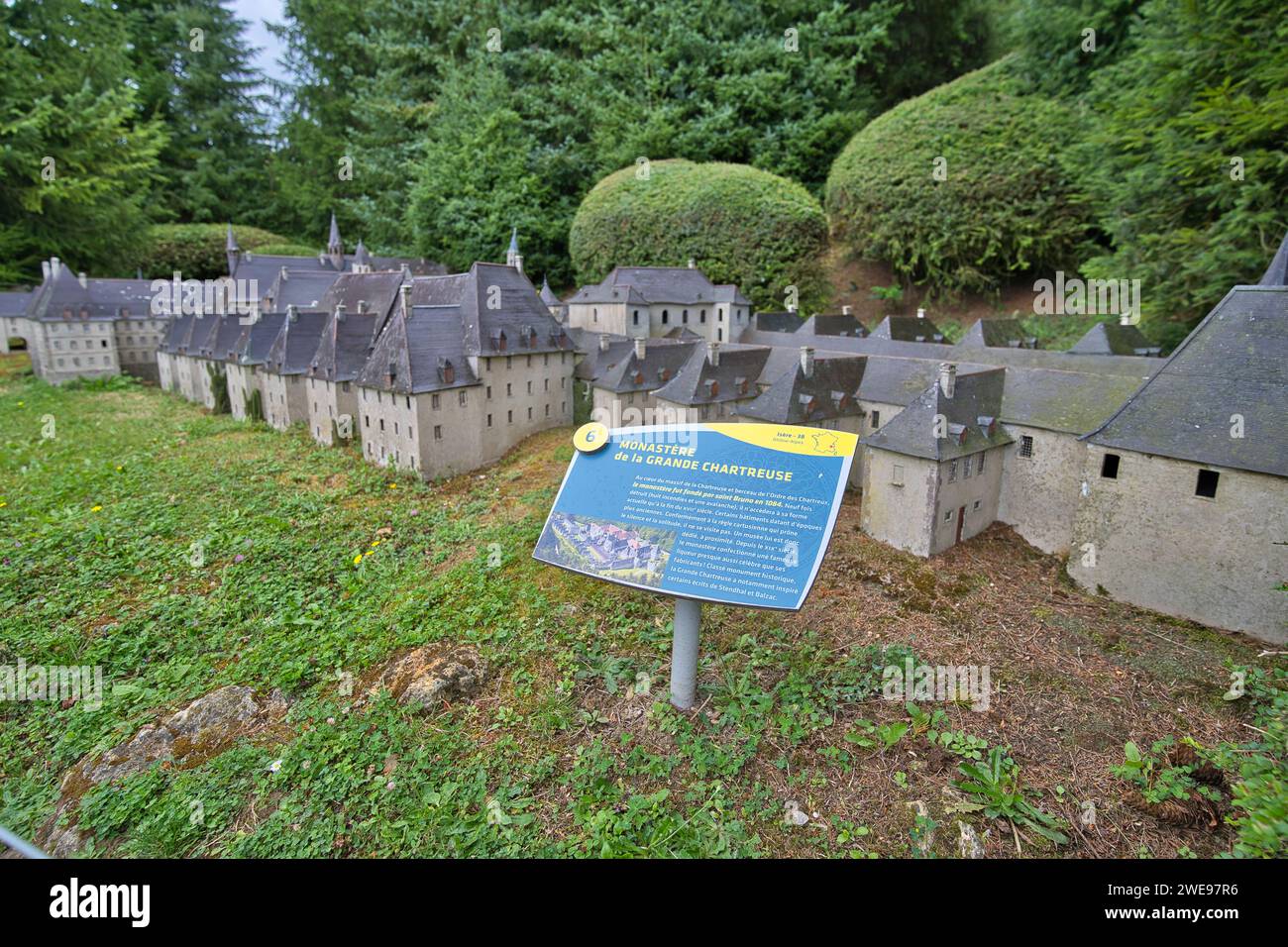 France Miniature, Élancourt, France, 08.19.2023, park tourist ...