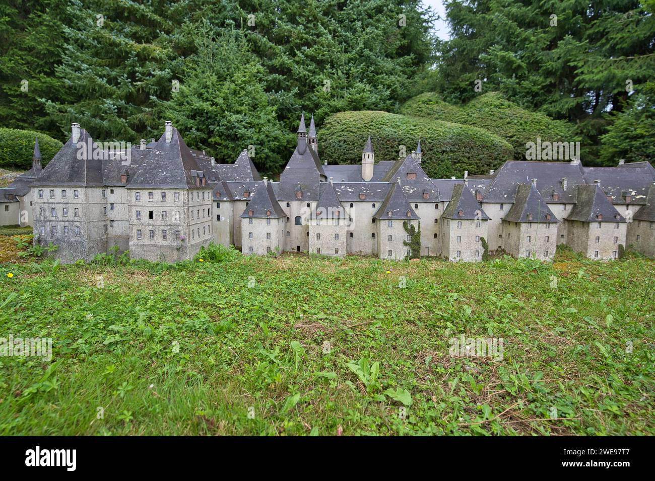 France Miniature, Élancourt, France, 08.19.2023, park tourist ...