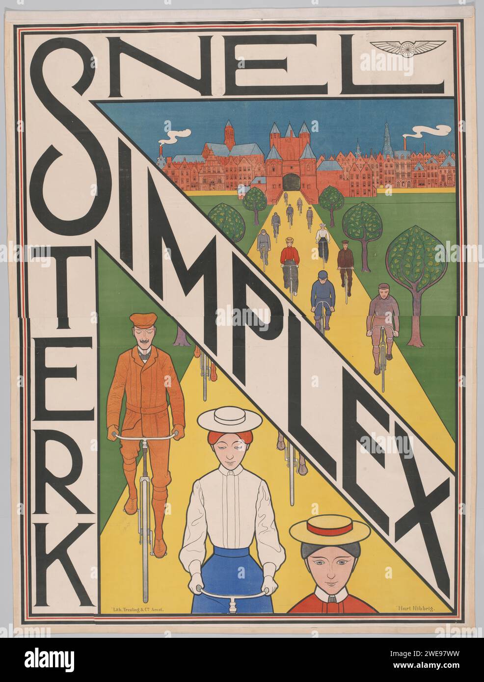 Simplex. Fast strong, Ferdinand Hart Nibbrig, 1897 poster Poster for ...