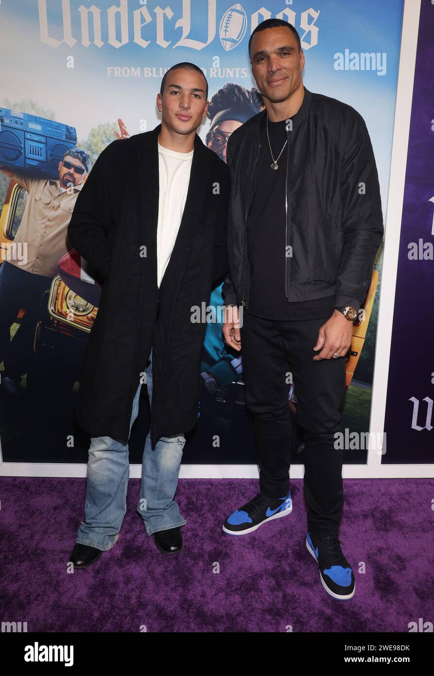Culver City, Ca. 23rd Jan, 2024. Nikko Gonzalez, Tony Gonzalez at the ...
