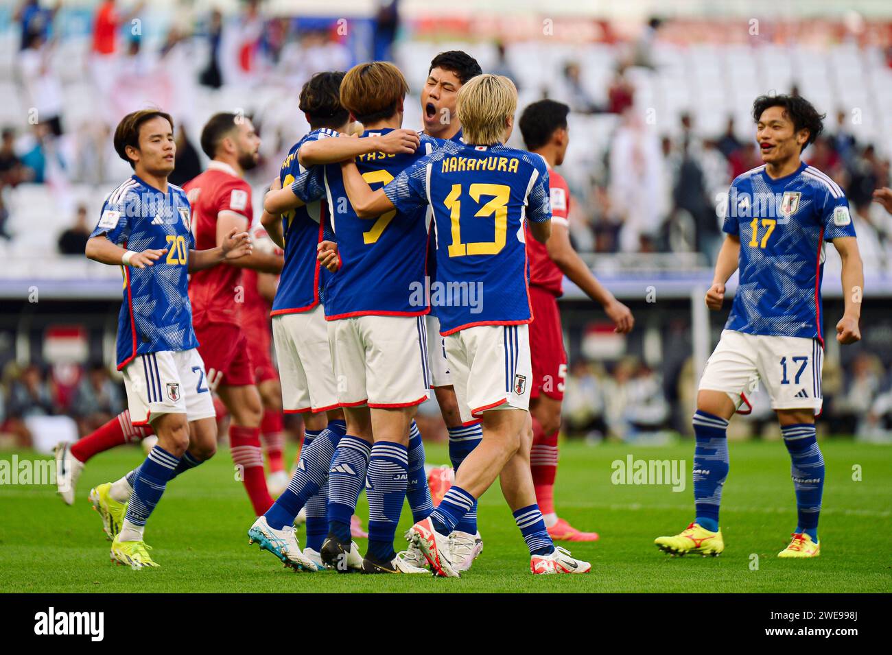 JAPAN VS INDONESIA：Group D - AFC Asian Cup Qatar, Doha, Qatar Stock ...