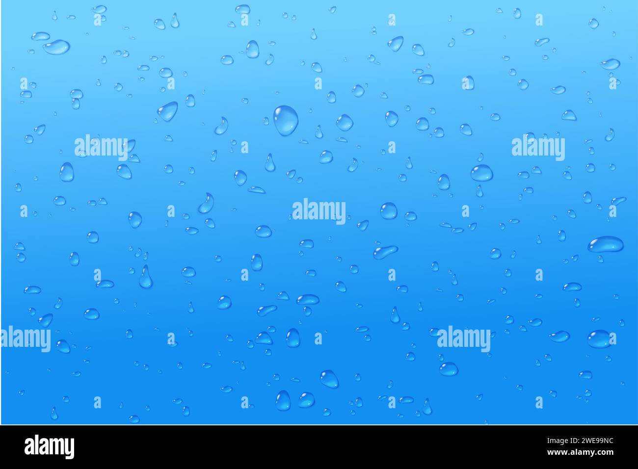 Blue drops background. Condensate glass in macro texture Stock Vector ...