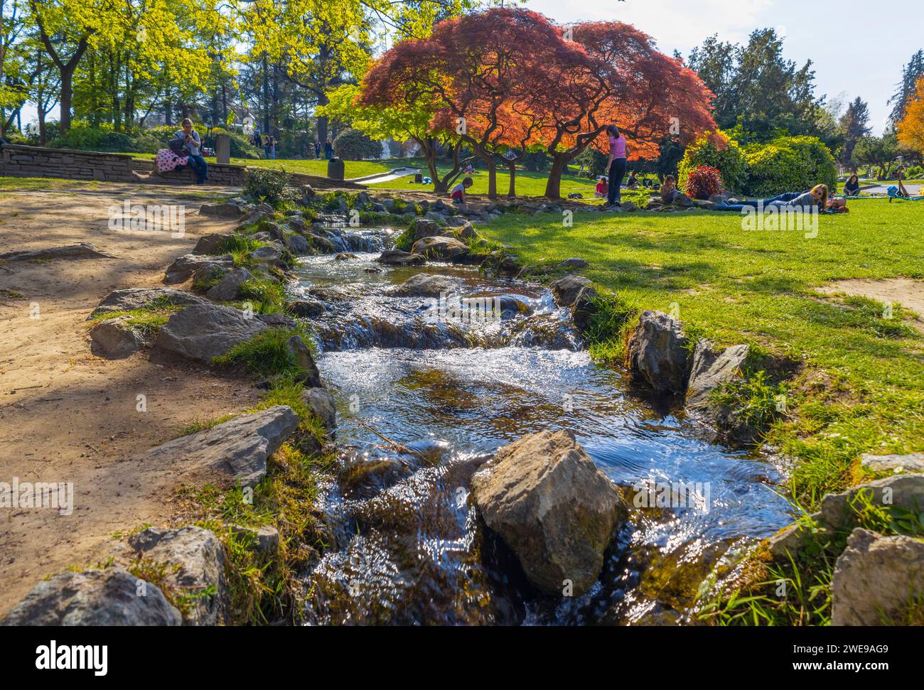TORINO (TURIN), ITALY, APRIL 11, 2023 - View of Valentino Park in ...