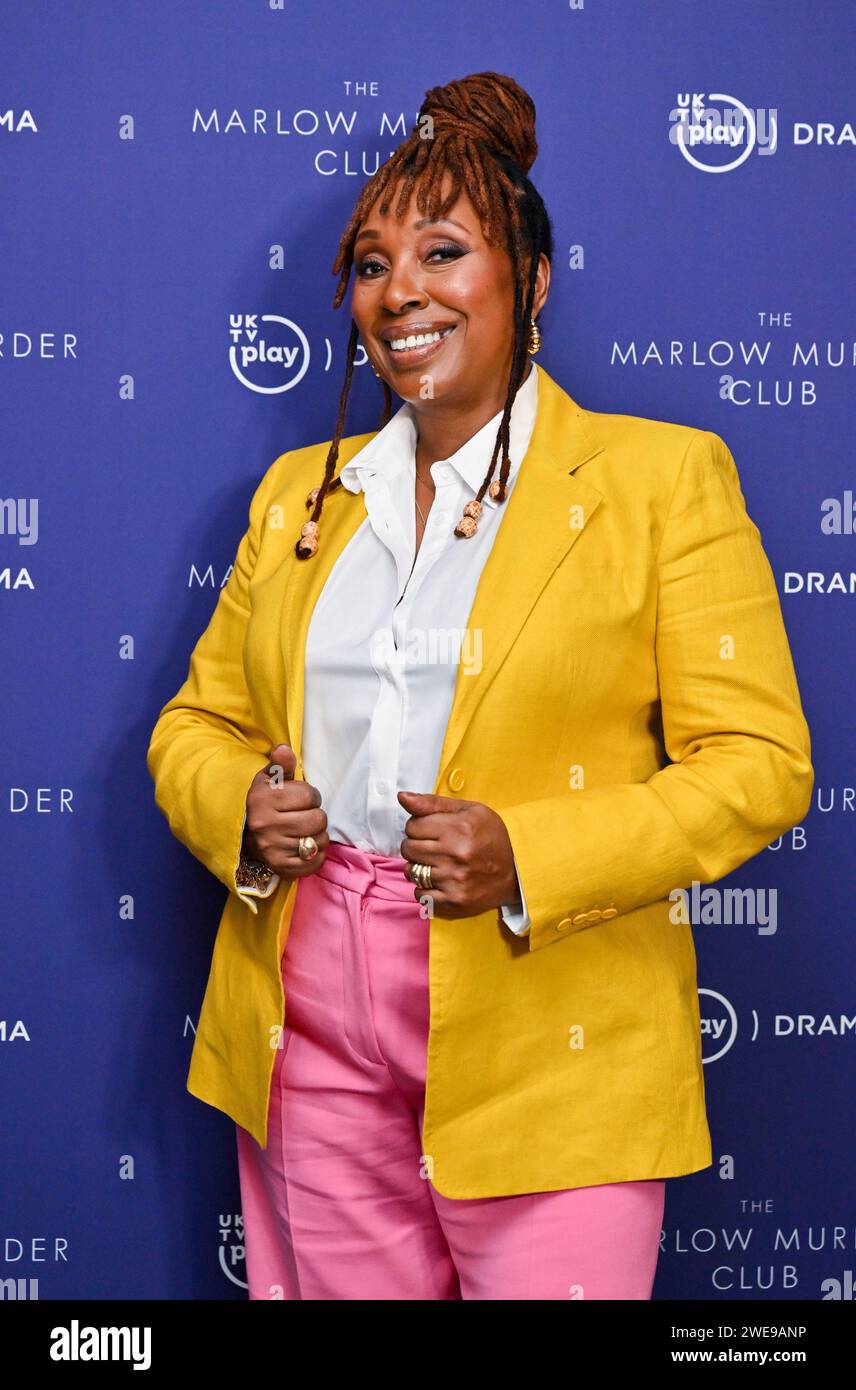 London, UK. 23rd Jan, 2024. Jo Martin on the Red Carpet for the UKTV ...