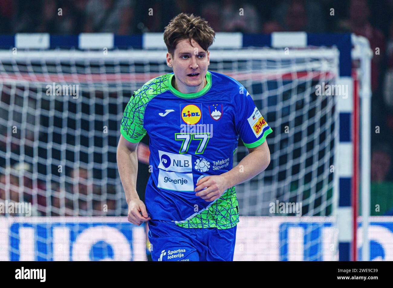 Hamburg, Deutschland. 23rd Jan, 2024. Domen Novak (Slowenien, #77) GER ...
