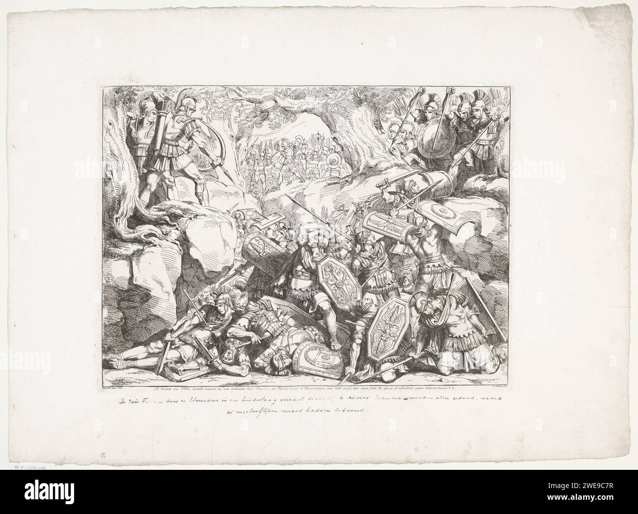 Battle of the Cremera, Bartolomeo Pinelli, 1819 print The Battle of the ...