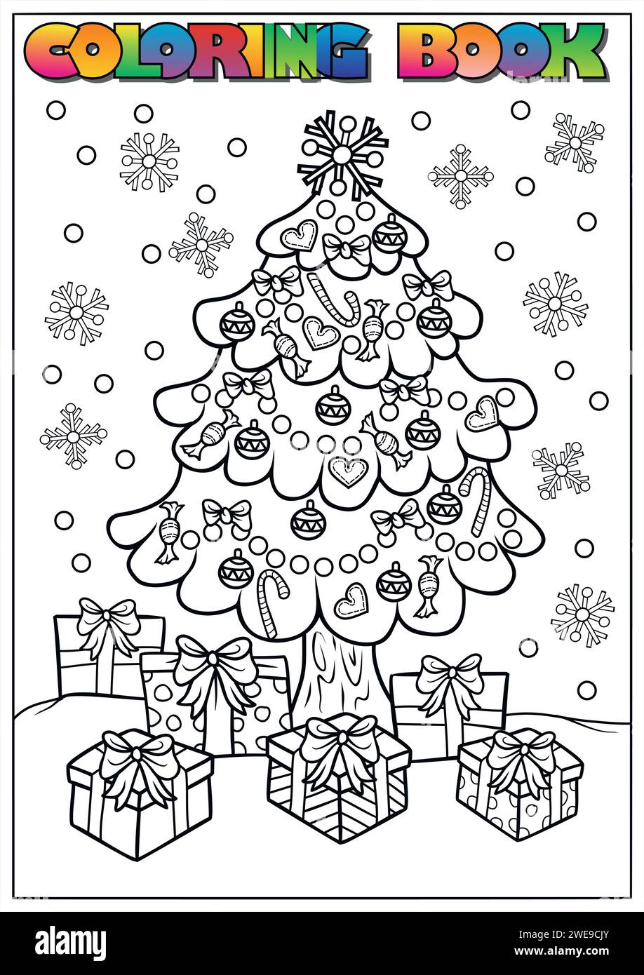 Christmas eve gifts kids Stock Vector Images - Alamy