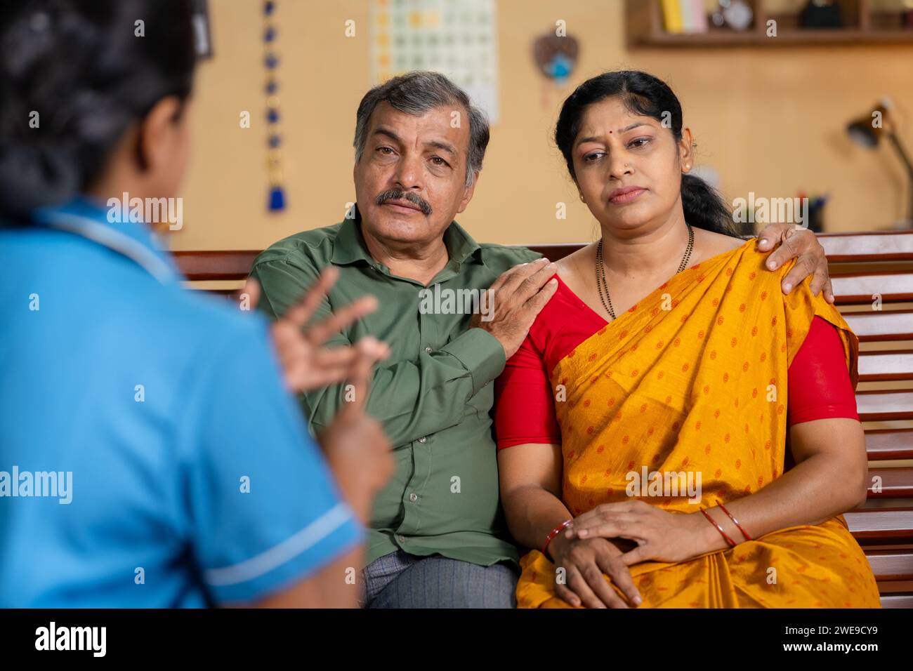 Indian family support comfort hi-res stock photography and images - Alamy