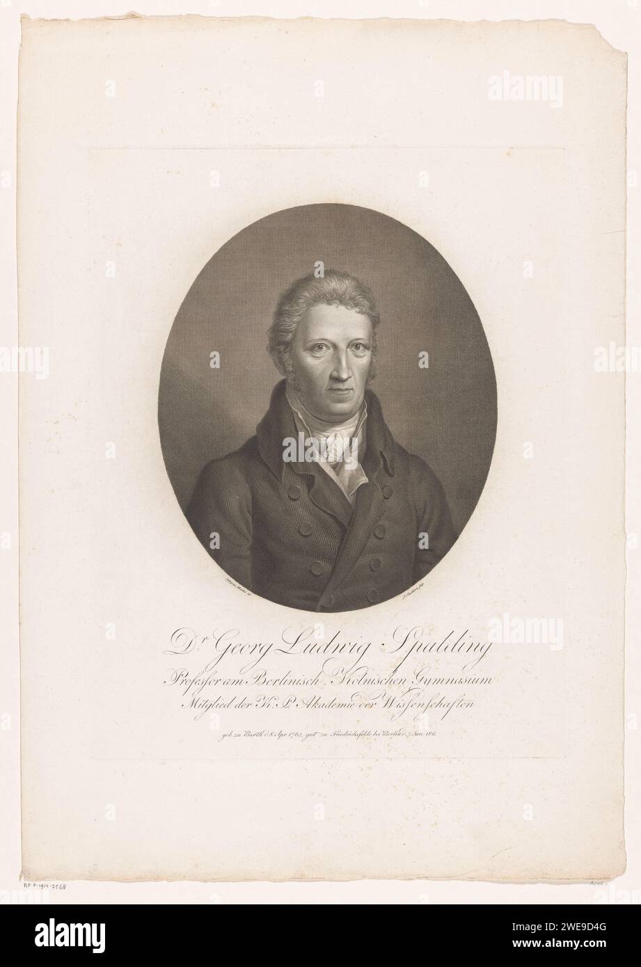PortraT van Georg Ludwig Spalding, Ludwig Buchhorn, After Iphigenie ...