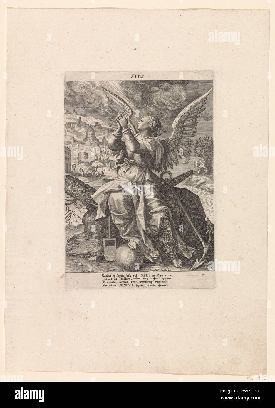 Hoop, Raphaël Sadeler (I), After Maerten de Vos, 1589 - 1590 print The ...
