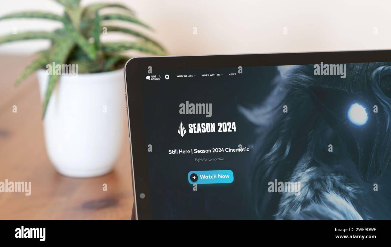 Istanbul, Turkey - 23 January 2024: Illustrative Editorial screenshot ...