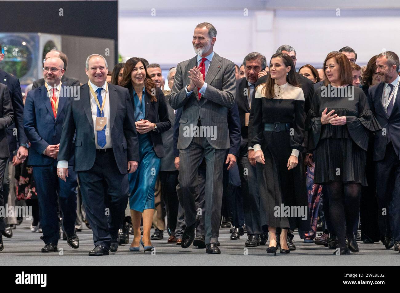 Madrid, Madrid, Spain. 24th Jan, 2024. Visit of the King and Queen of ...