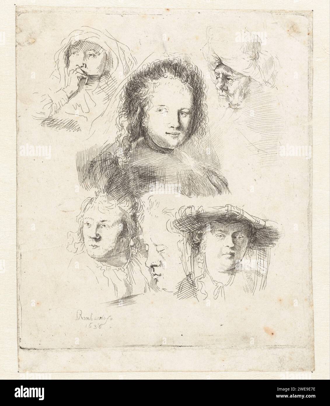 Rembrandt saskia drawing hi-res stock photography and images - Alamy