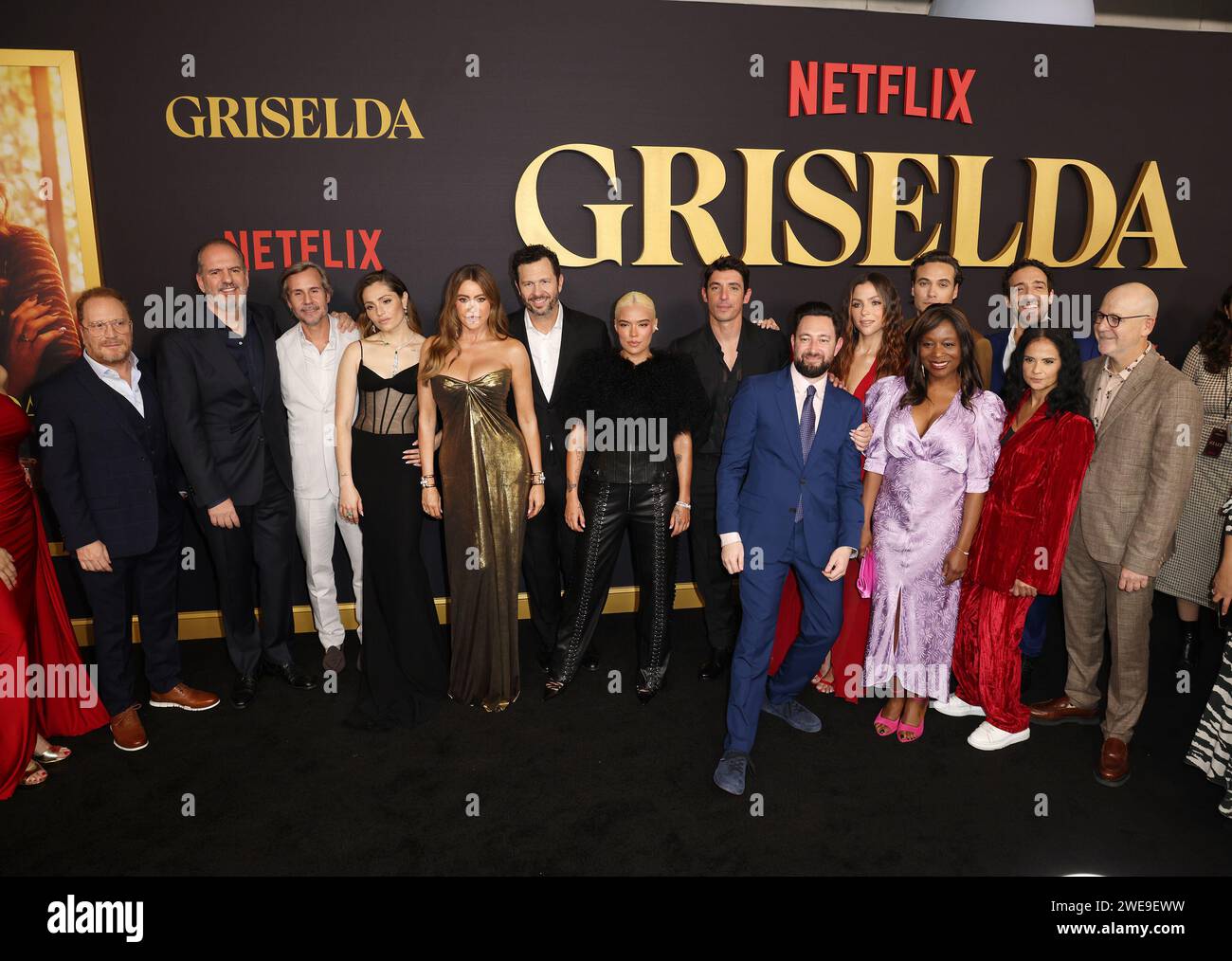 MIAMI, FLORIDA - JANUARY 23: The cast of Griselda attends Netflix's ...