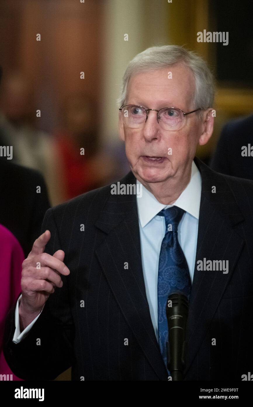 United States Senate Minority Leader Mitch McConnell (Republican of ...