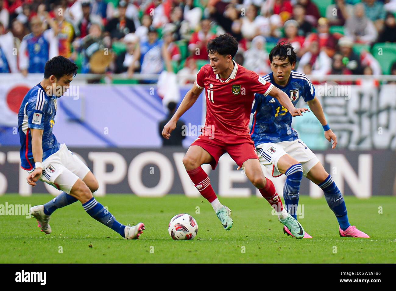 Doha, Qatar. 24 January, 2024. JAPAN VS INDONESIA：Group D - AFC Asian ...