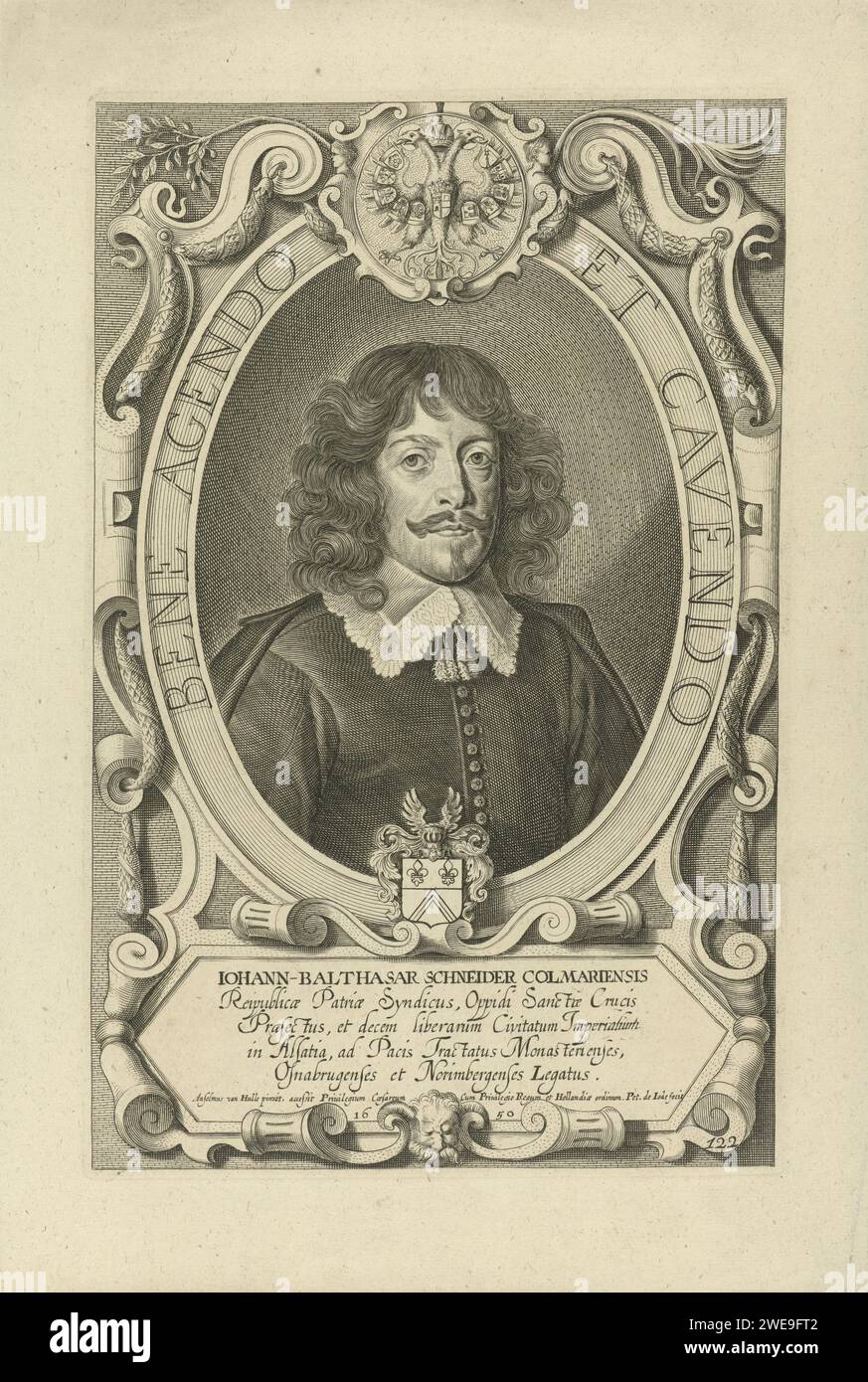Portrait of Johann-Balthasar Schneider, Pieter de Jews (II), After ...