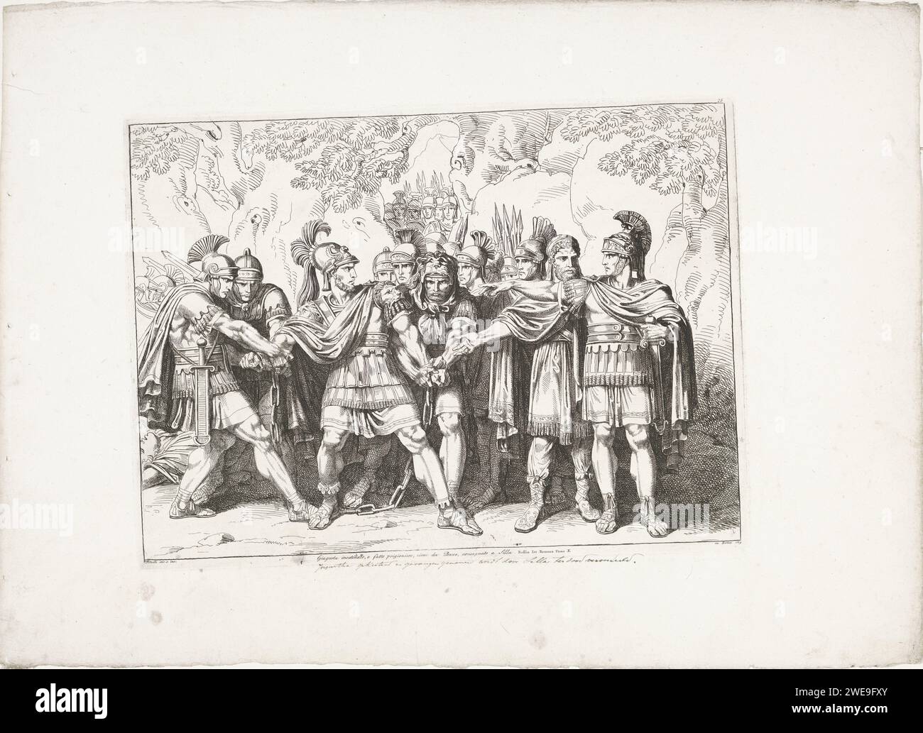 Jugurtha caught by Silla and his soldiers, Bartolomeo Pinelli, 1818 ...