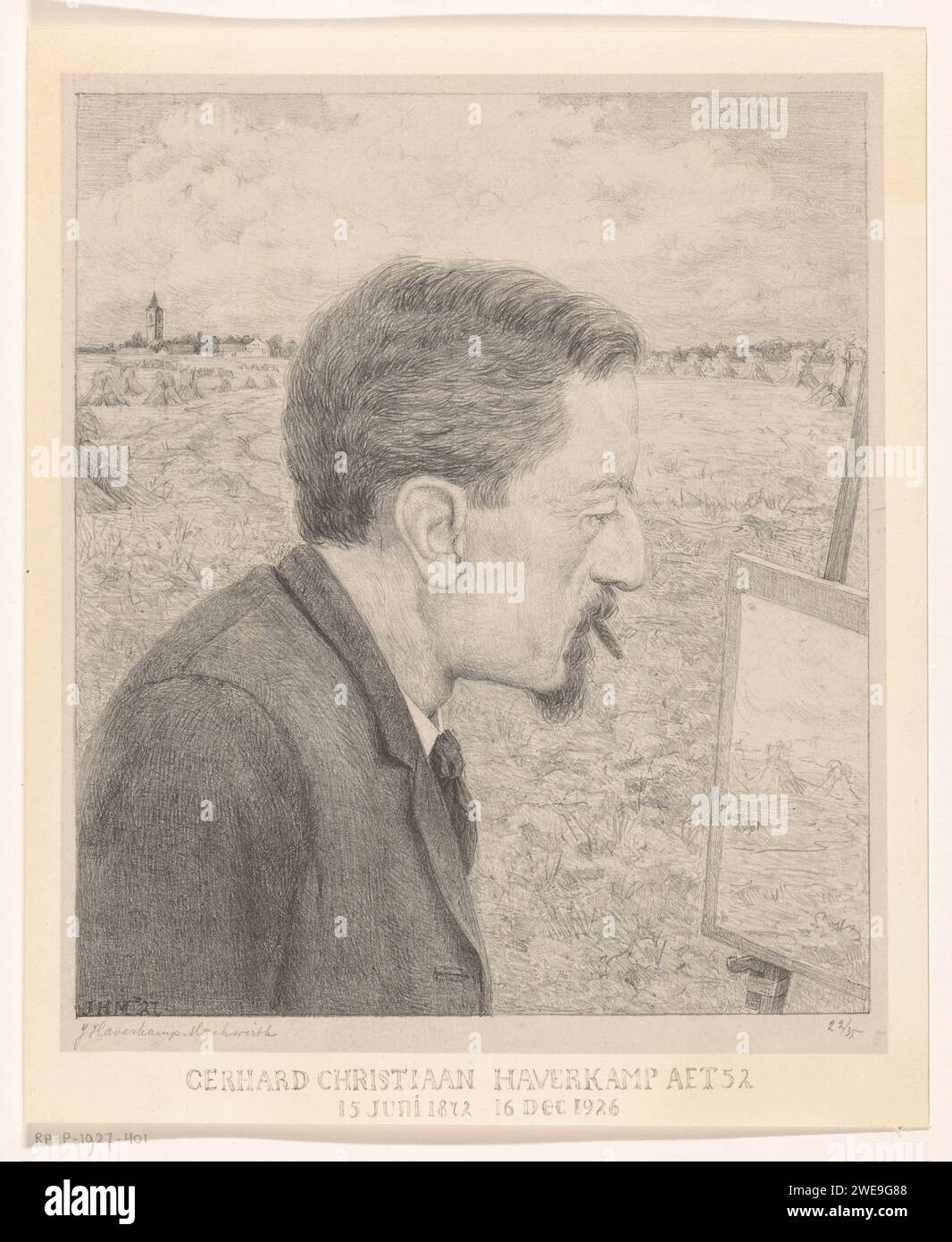 Portrait of Gerrit Haverkamp near Eildenzel, Johanna Machwirth, 1927 ...