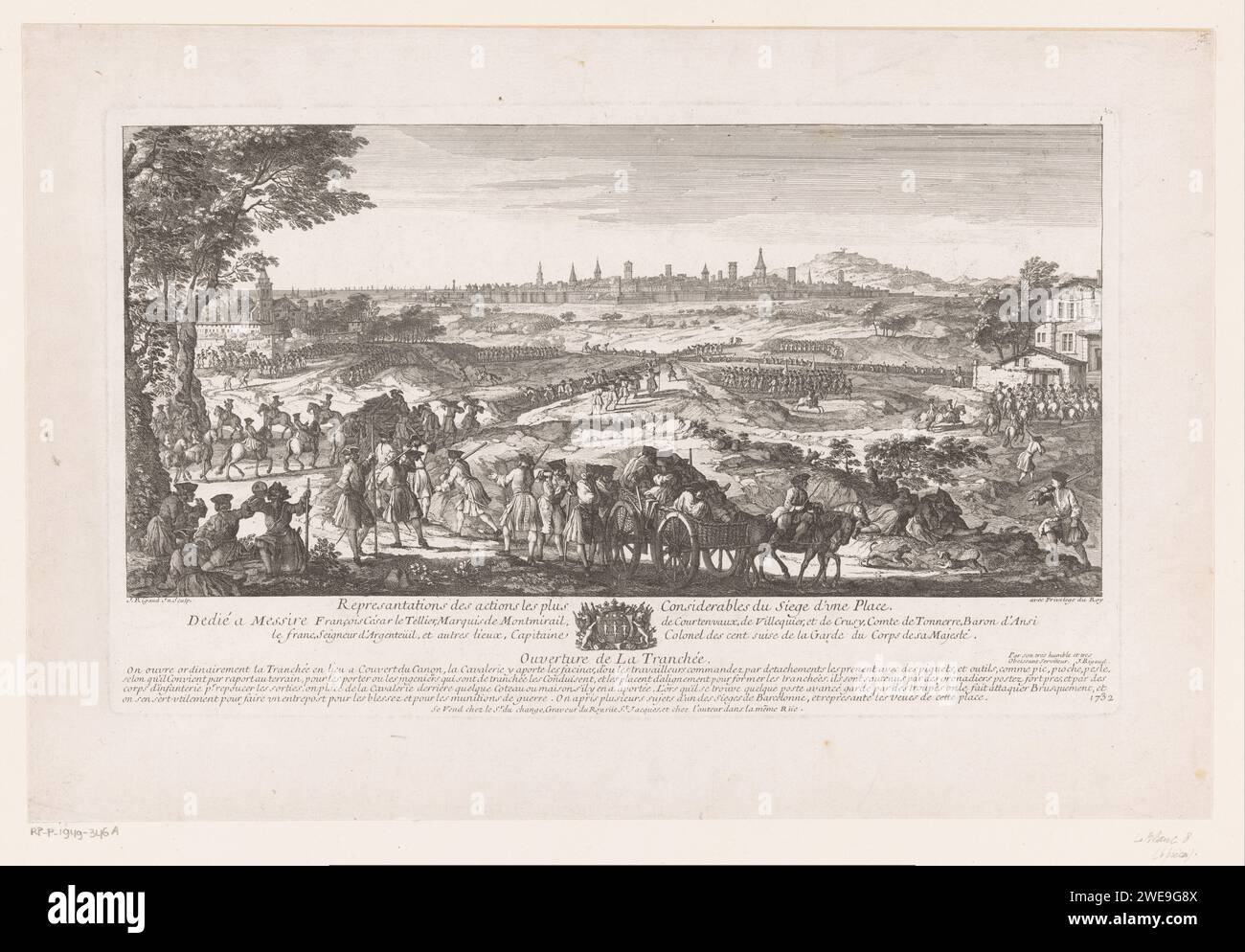 Landscape with siege of a city and soldiers who dig ditches, Jacques ...