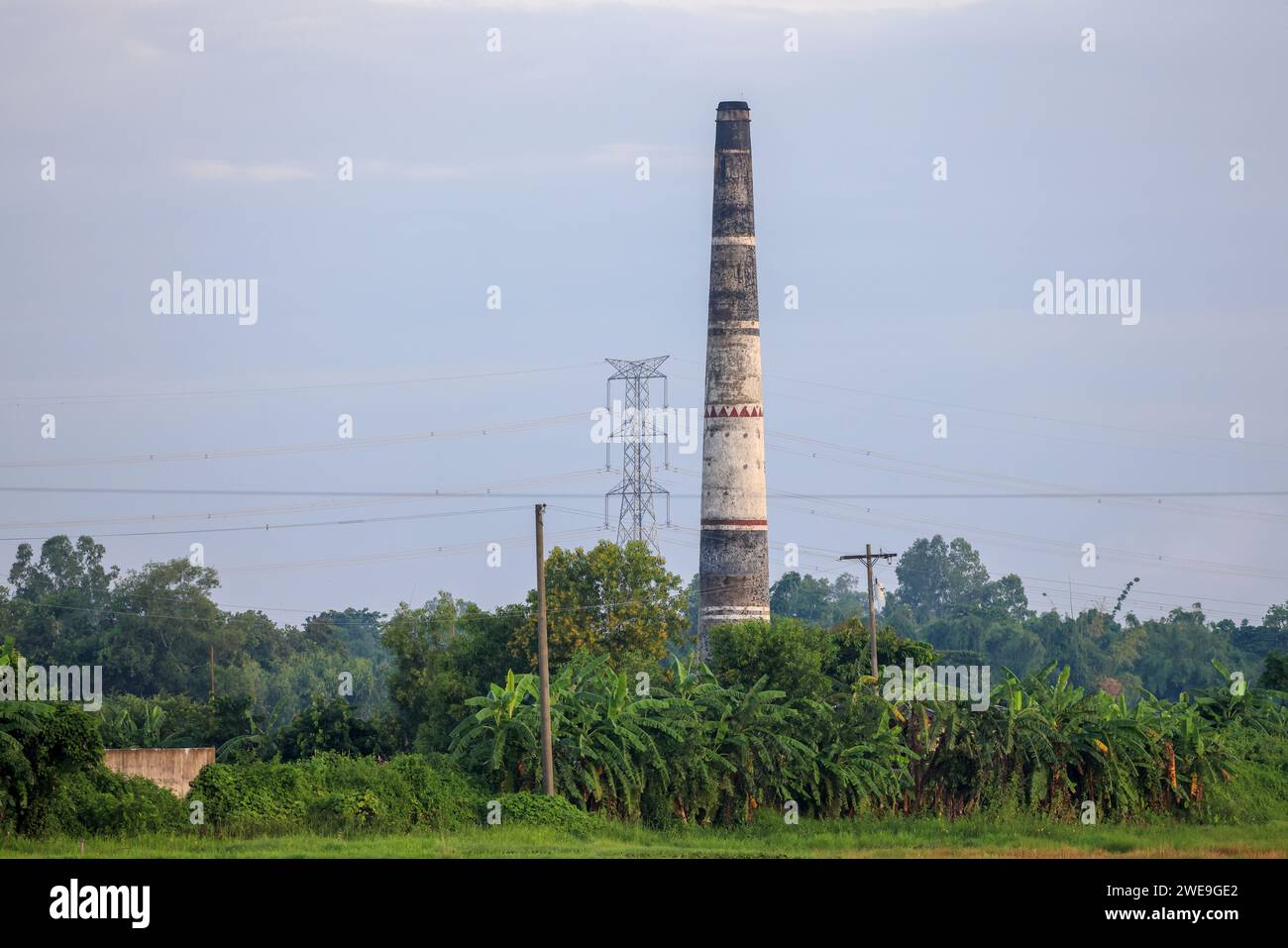 Brick field in the middle of nature.this photo was taken from ...
