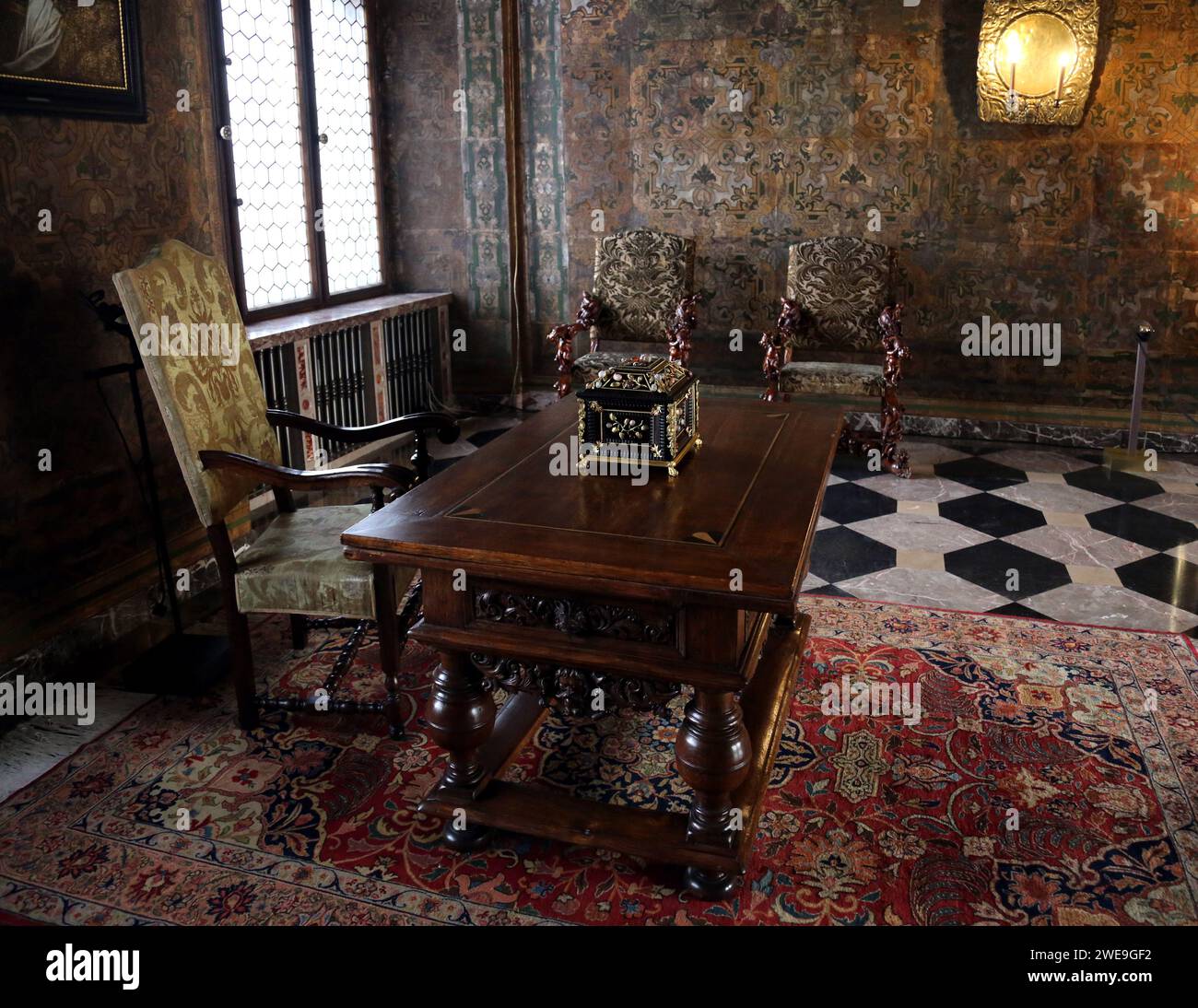 Poland royal castle interior hi-res stock photography and images - Alamy