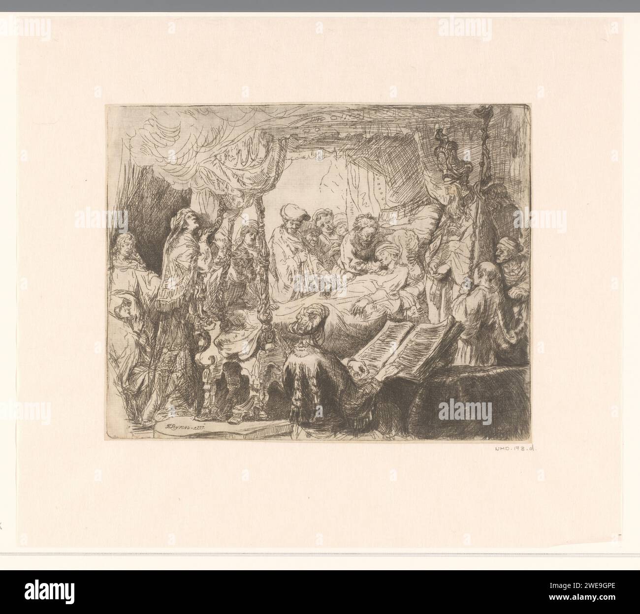 The death of the Virgin, Richard Byron, after Rembrandt van Rijn, 1777 ...