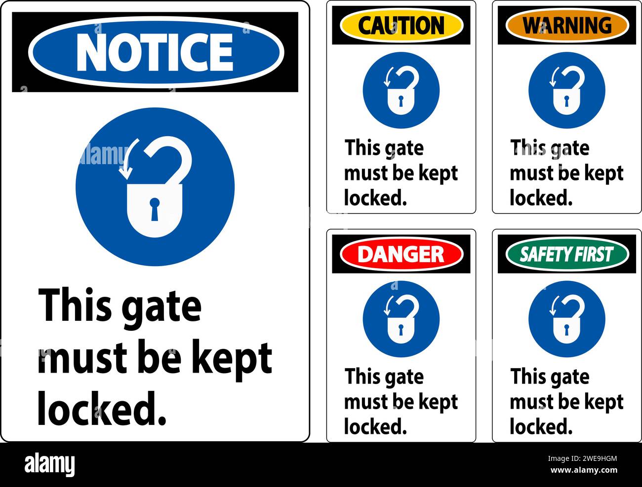 Locked entry Stock Vector Images - Alamy
