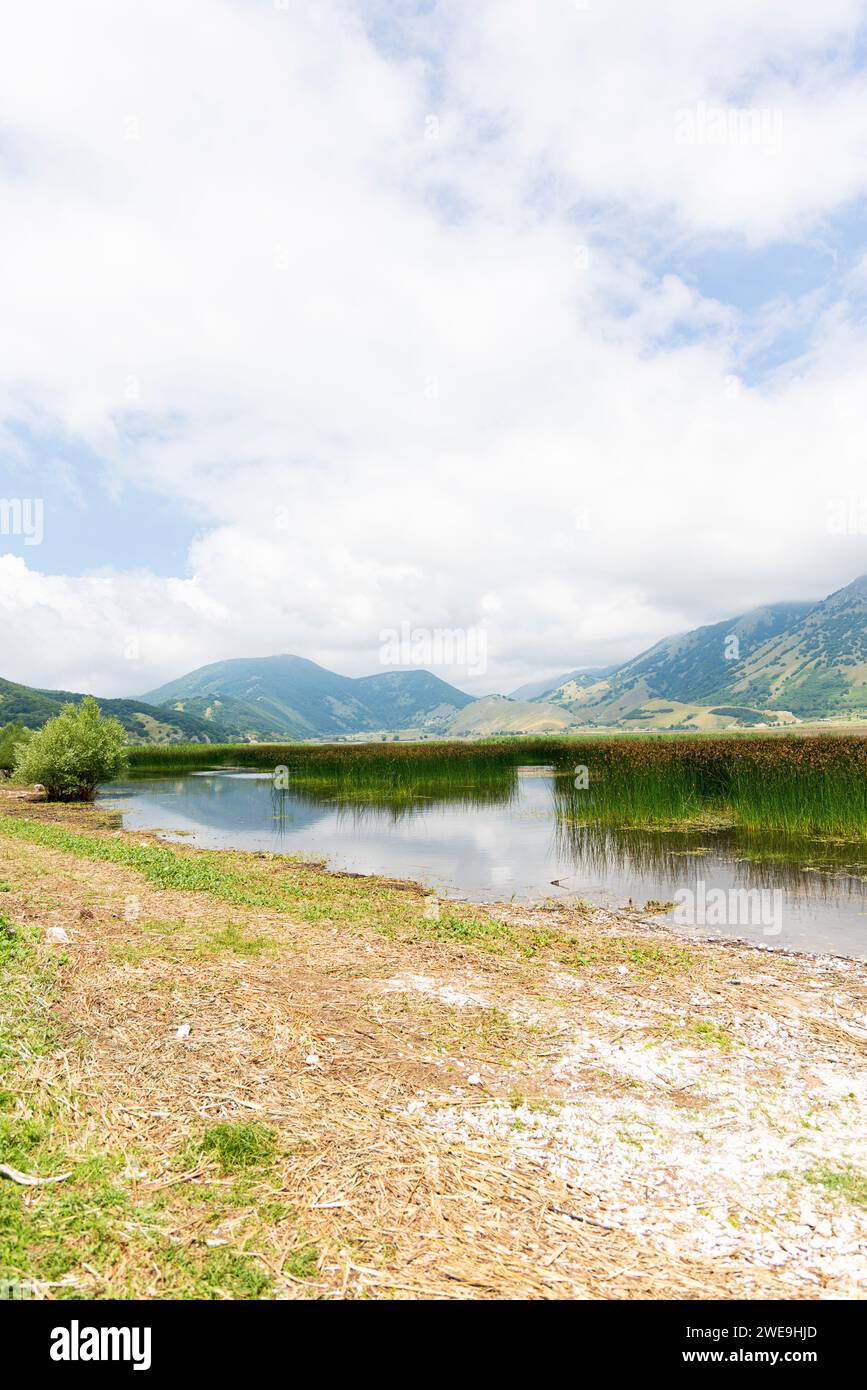 Photograph taken at Lake Matese, Campania, Italy, showcasing a view of ...