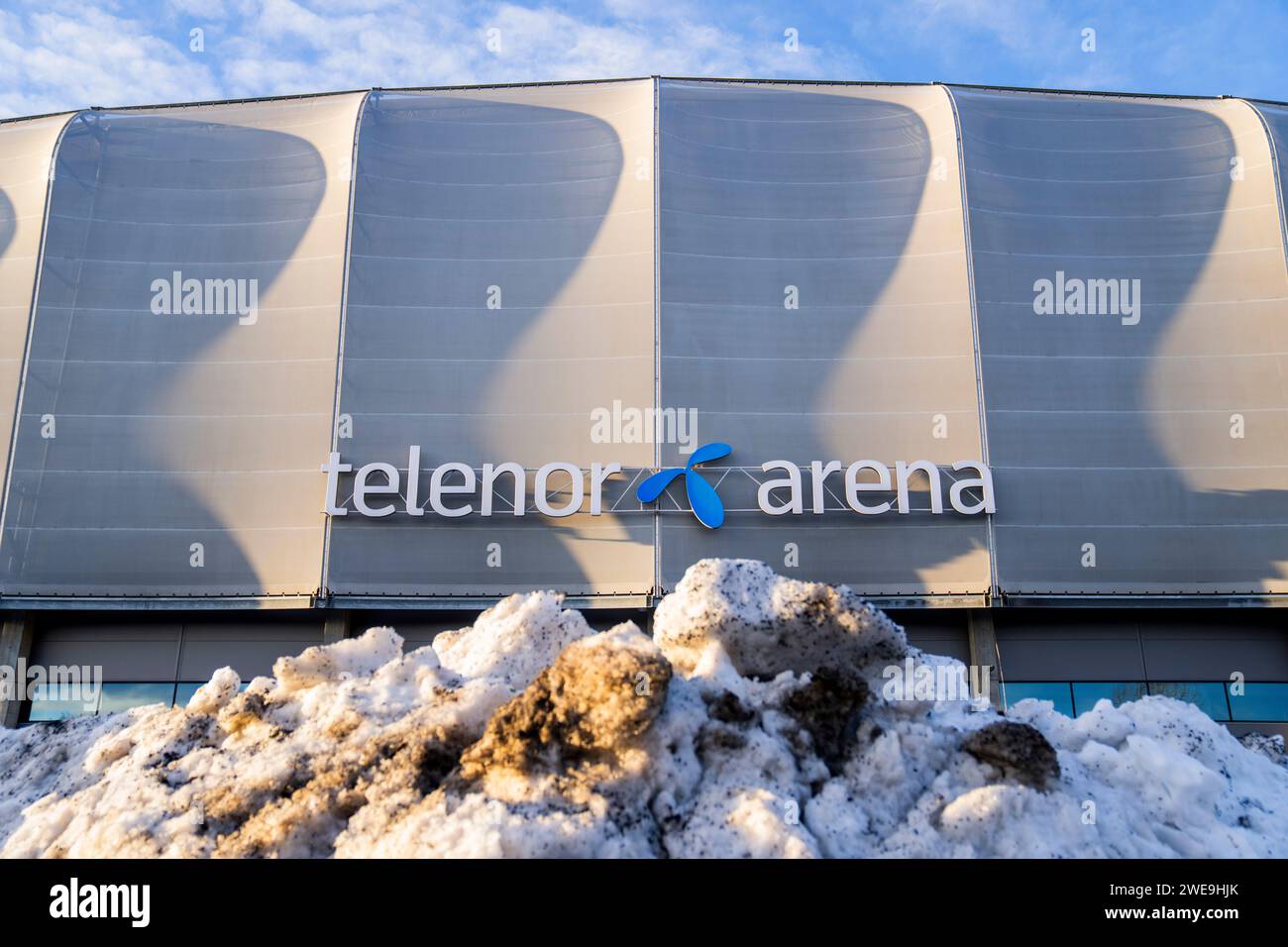 Fornebu 20240122.Telenor Arena, formerly known as Fornebu Arena, is ...