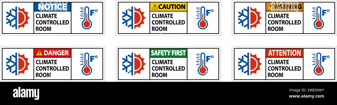 Door Safety Sign, Keep Doors Closed, Climate Controlled Room Stock ...