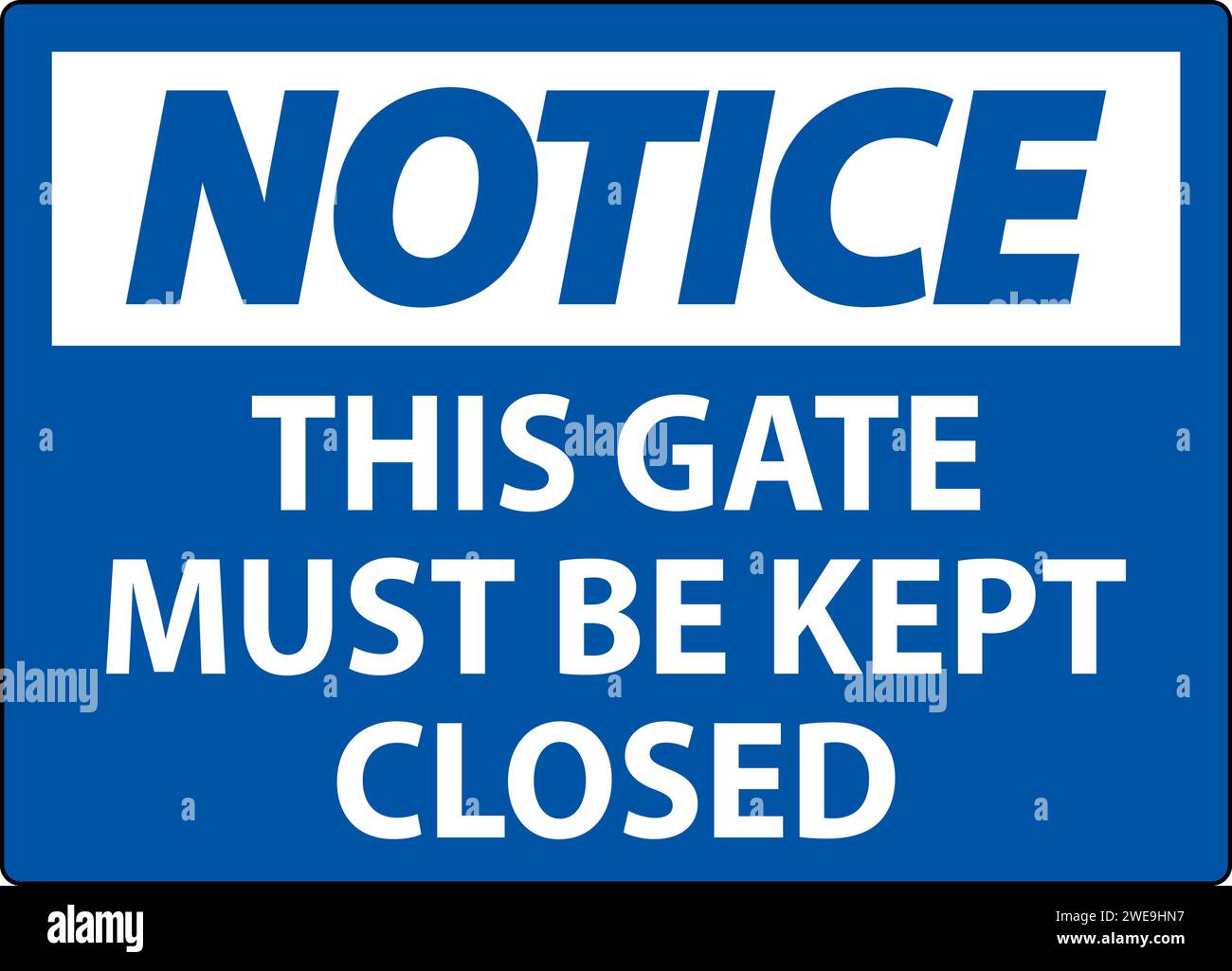 Entrance gate notice Stock Vector Images - Alamy