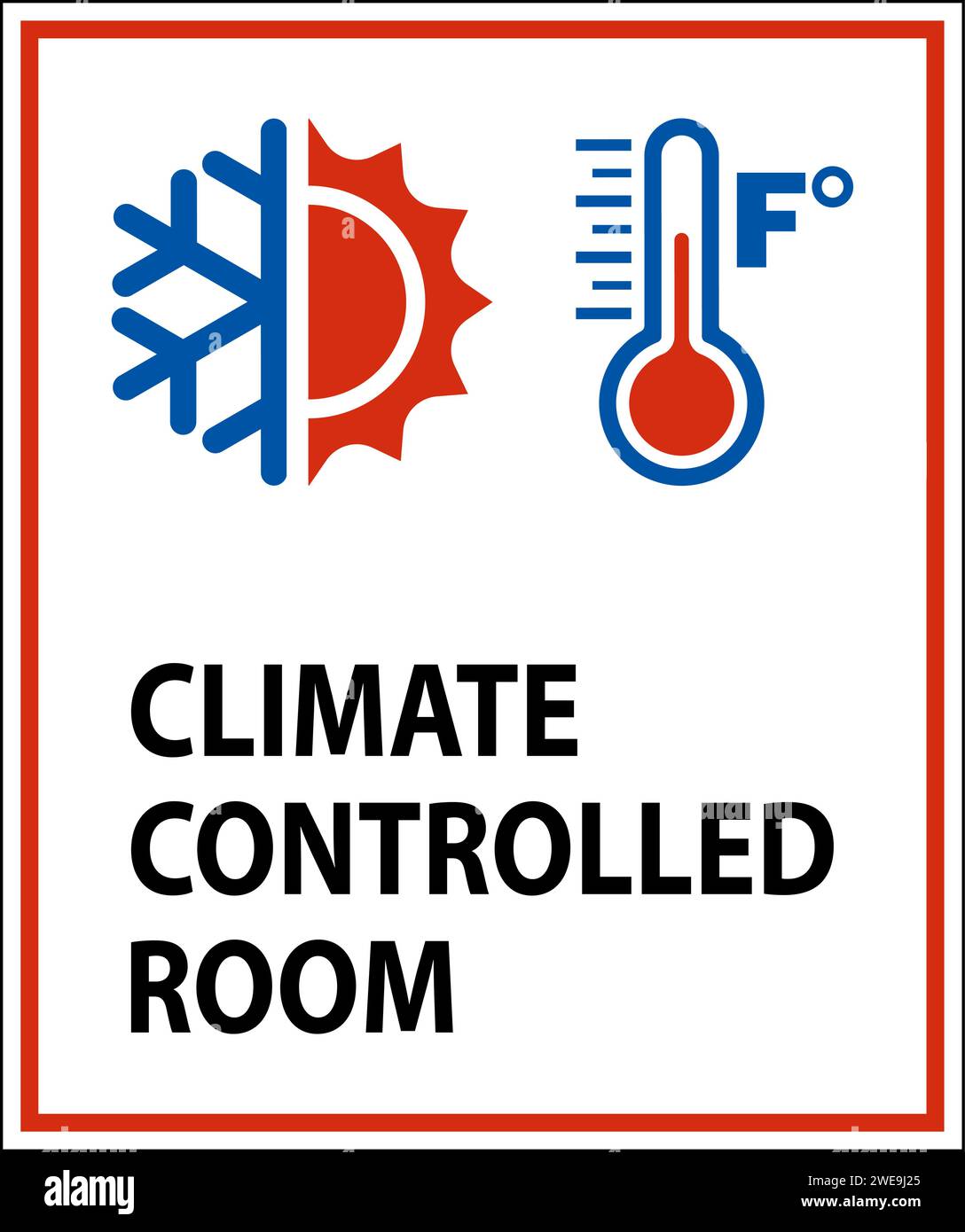 Door Safety Sign, Keep Doors Closed, Climate Controlled Room Stock ...