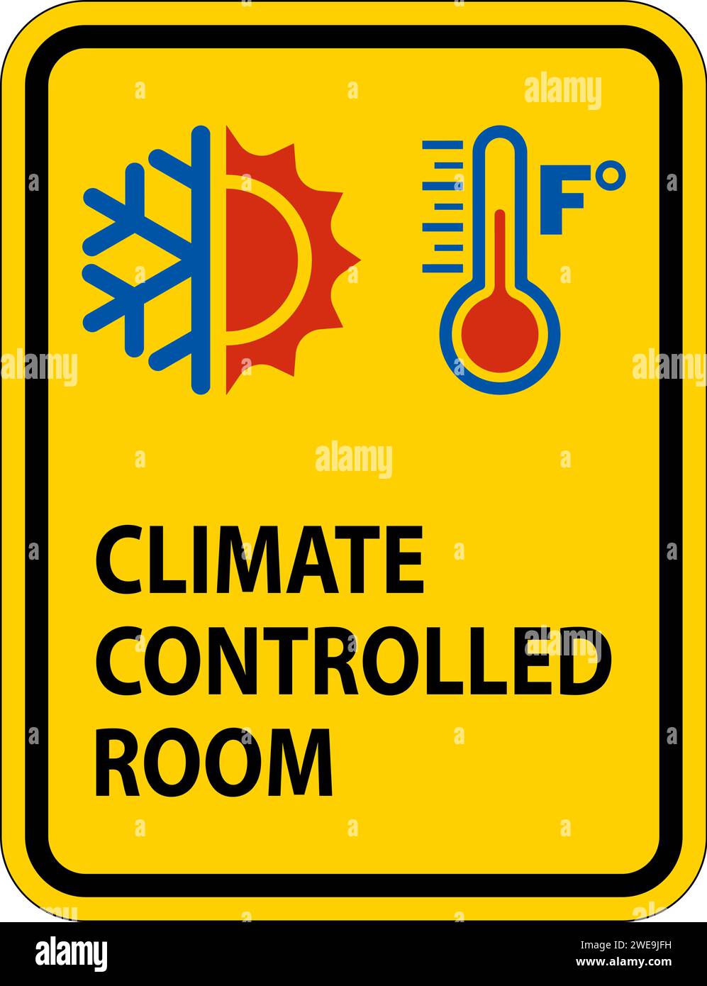Door Safety Sign, Keep Doors Closed, Climate Controlled Room Stock ...