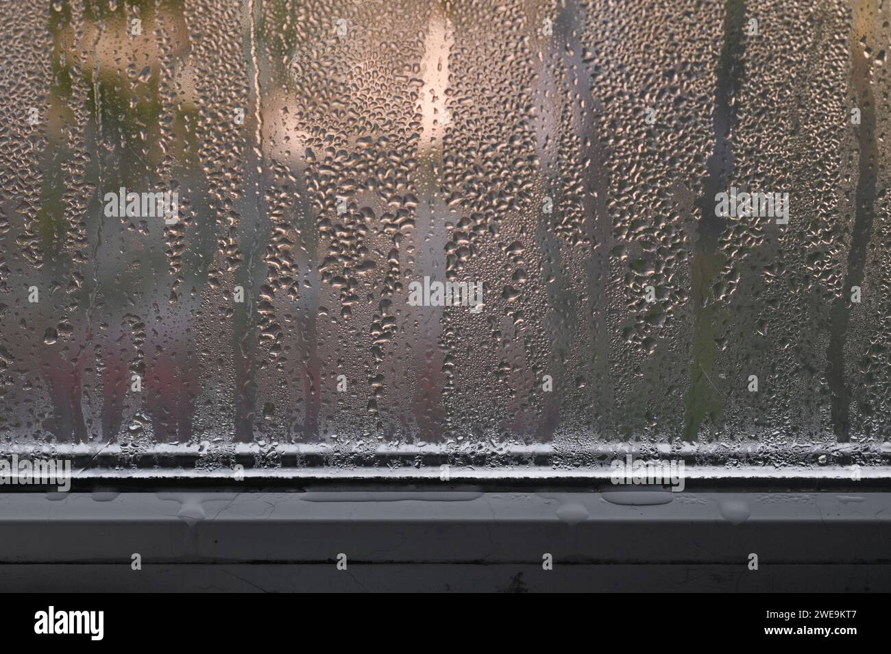 water is dripping from the window. close-up Stock Photo - Alamy