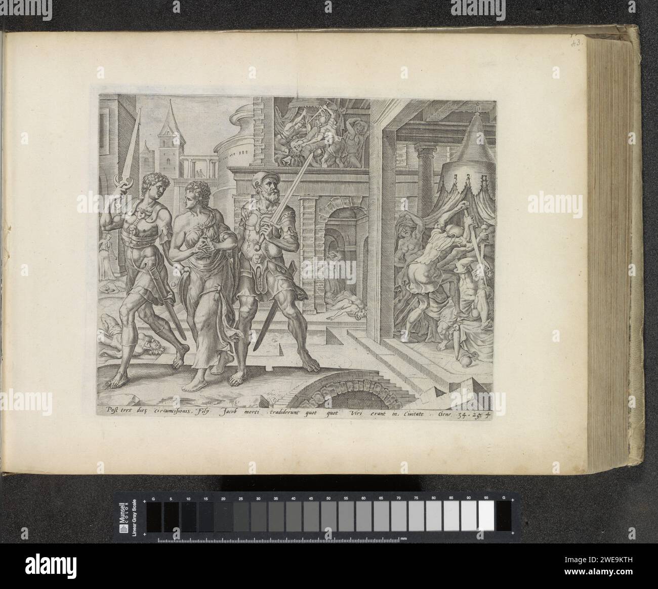 Simeon and Levi take Dina home, 1643 print Simeon and Levi take their ...