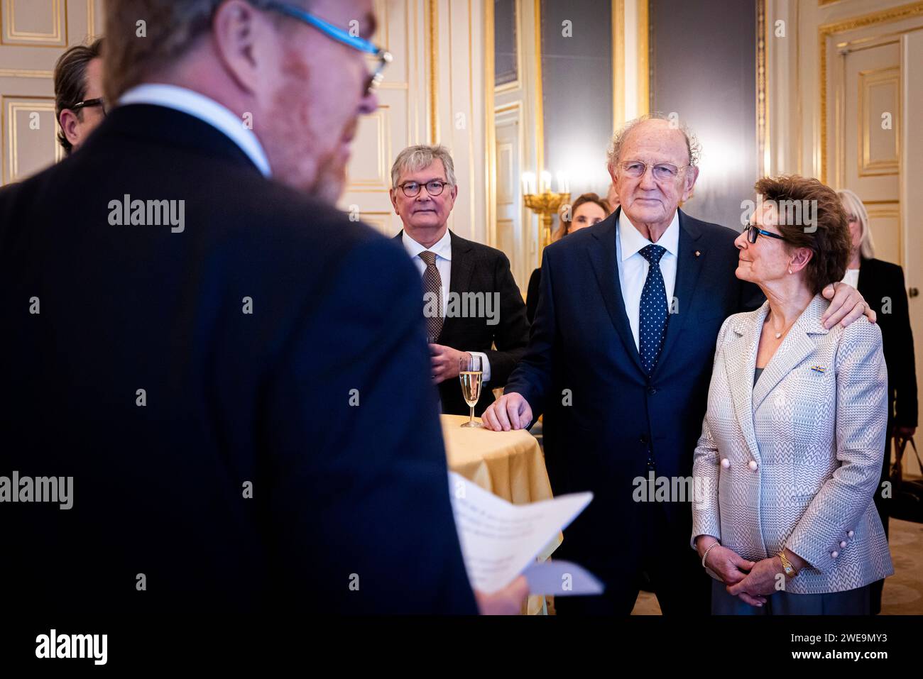 DEN HAAG, the Netherlands, 22-01-2023 King Willem Alexander presents ...