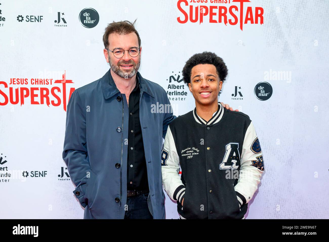 AMSTERDAM, 21-01-2024, DeLaMar Premiere Jesus Christ Superstar in het ...
